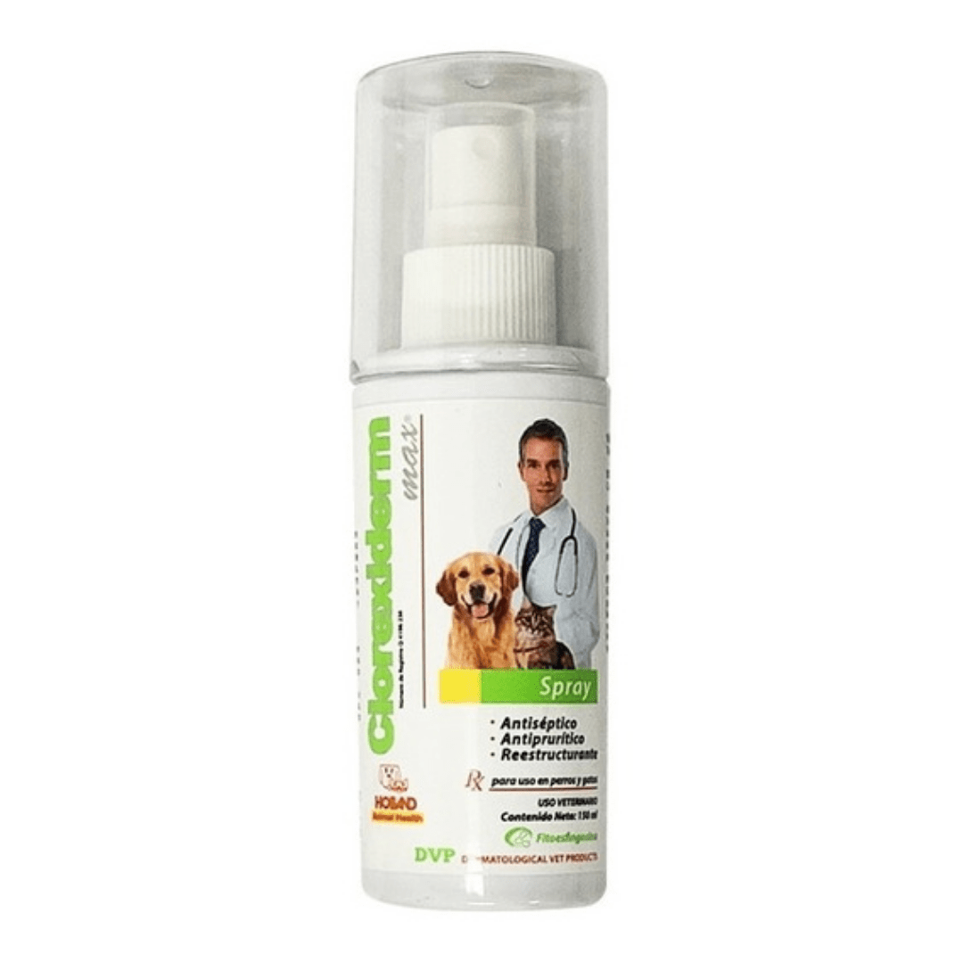 Clorexiderm Spray 150 ml Holland Para Perros y Gatos