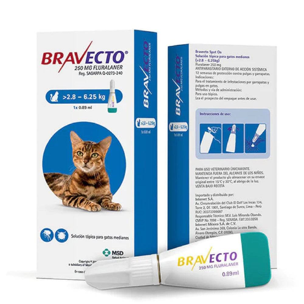 Bravecto Spot On Gato 250 mg Para Pulgas y Garrapatas