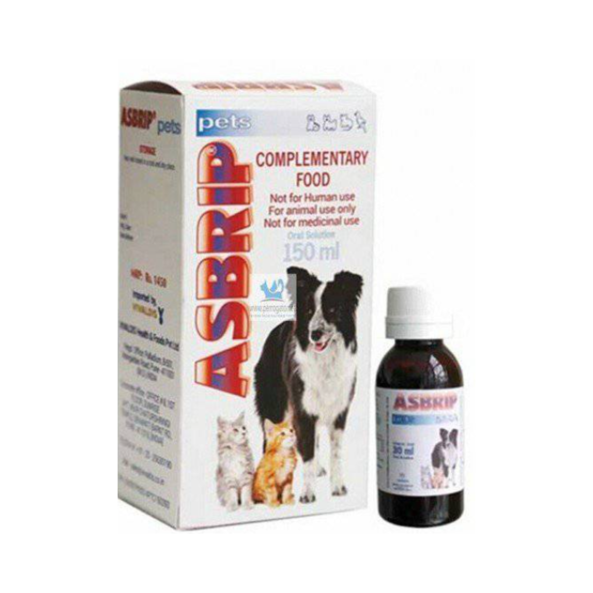 MederiLab Asbrip Pets, Suplemento Alimenticio, Solución Oral 150