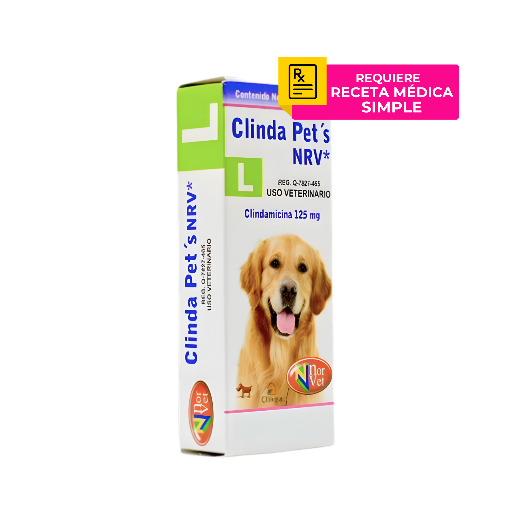 Clinda Pets NRV L Clindamicina 125 mg 30 Tabletas Norvet