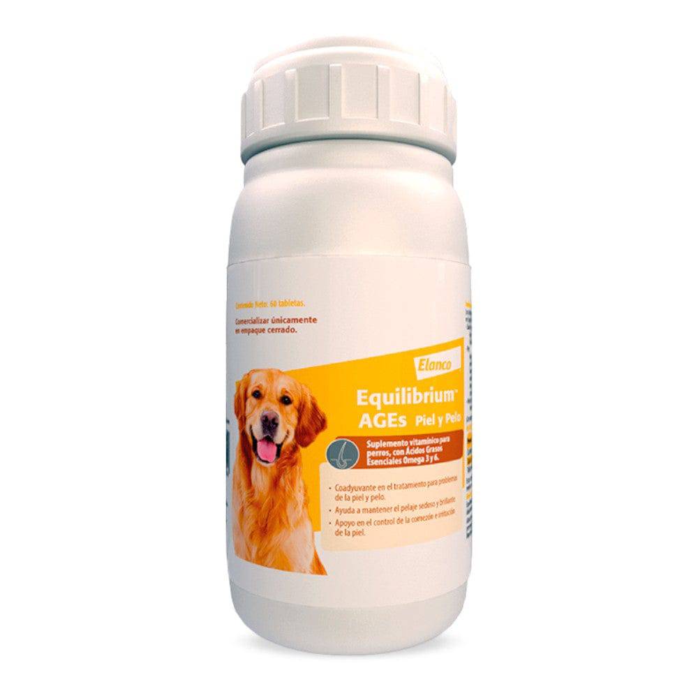 Equilibrium AGEs Piel y Pelo, Frasco con 60 Tabletas, Elanco