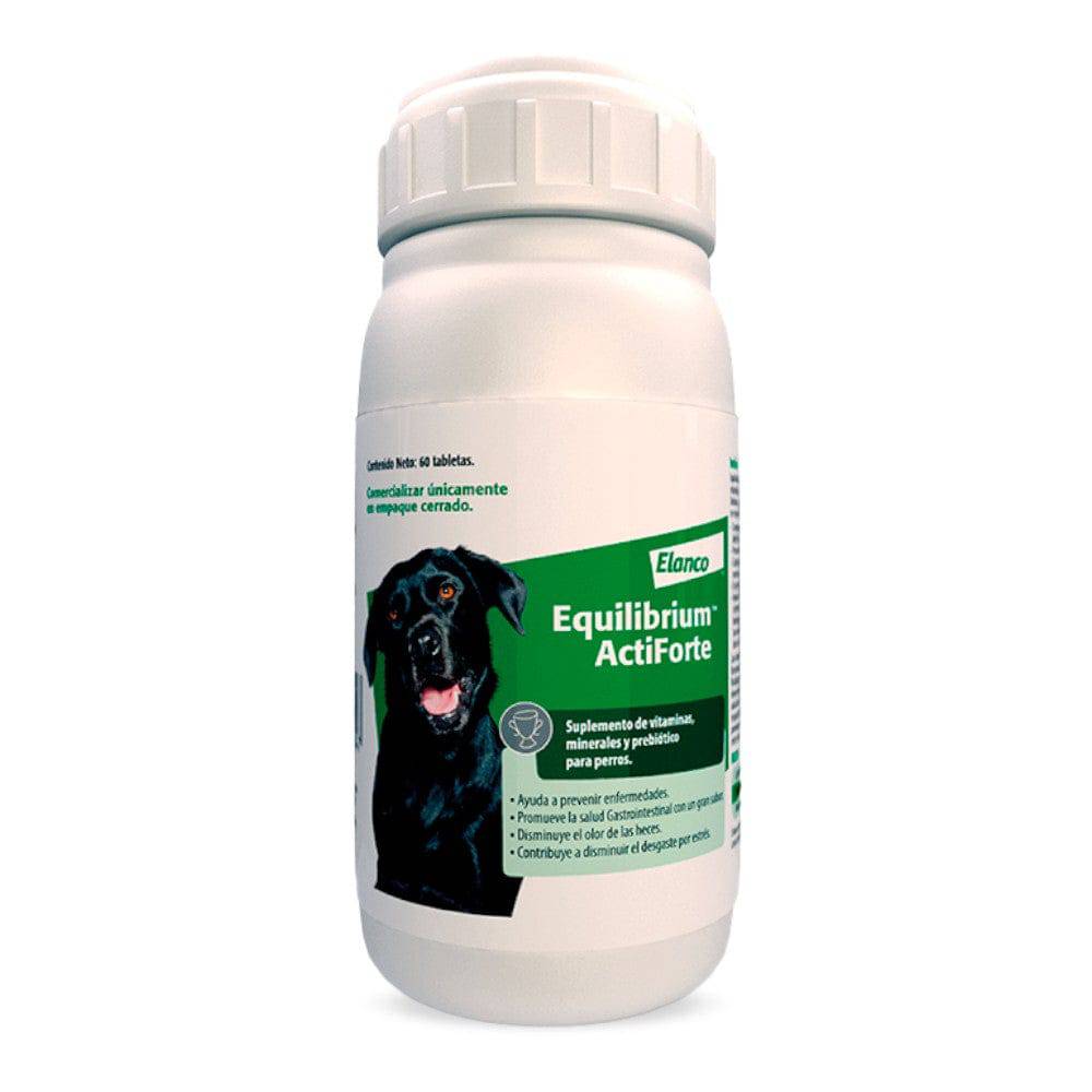 Equilibrium ActiForte Frasco con 60 Tabletas Elanco Salud para Perros