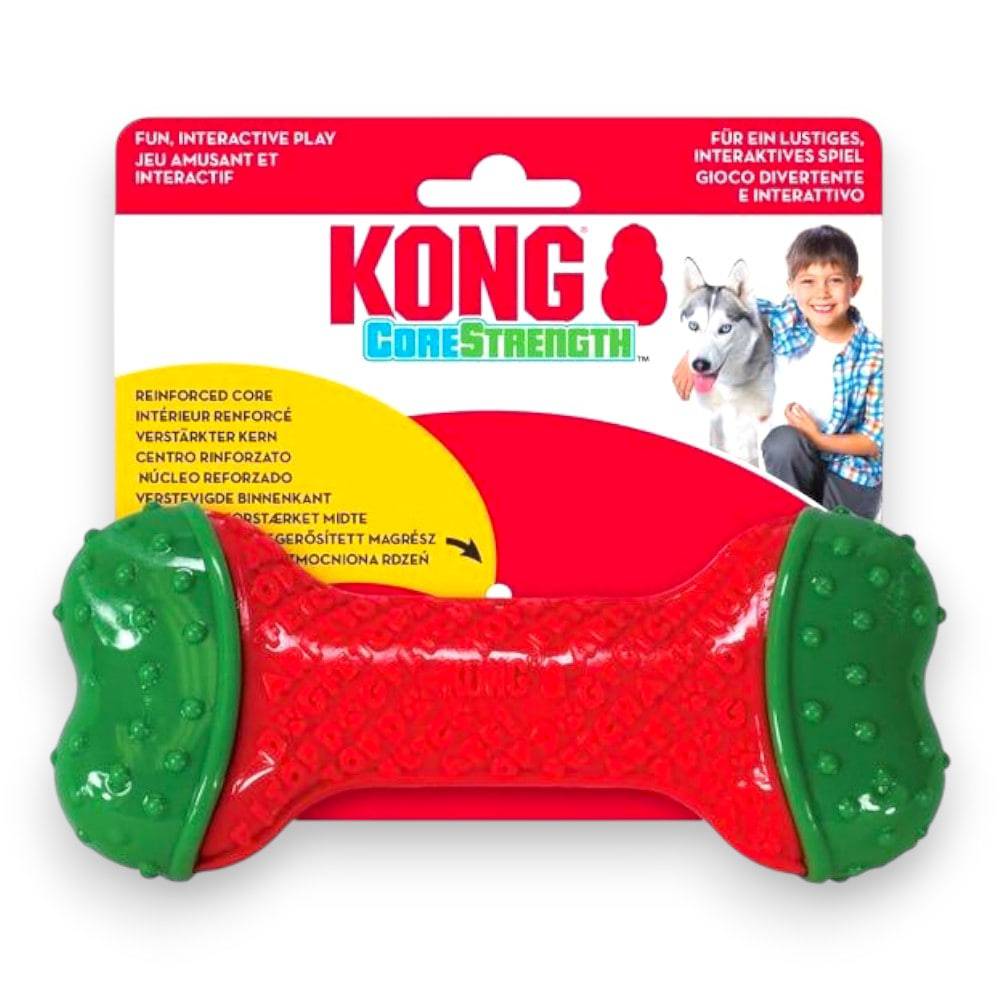 Juguete Navidad Kong Core Strenght Hueso Mediano