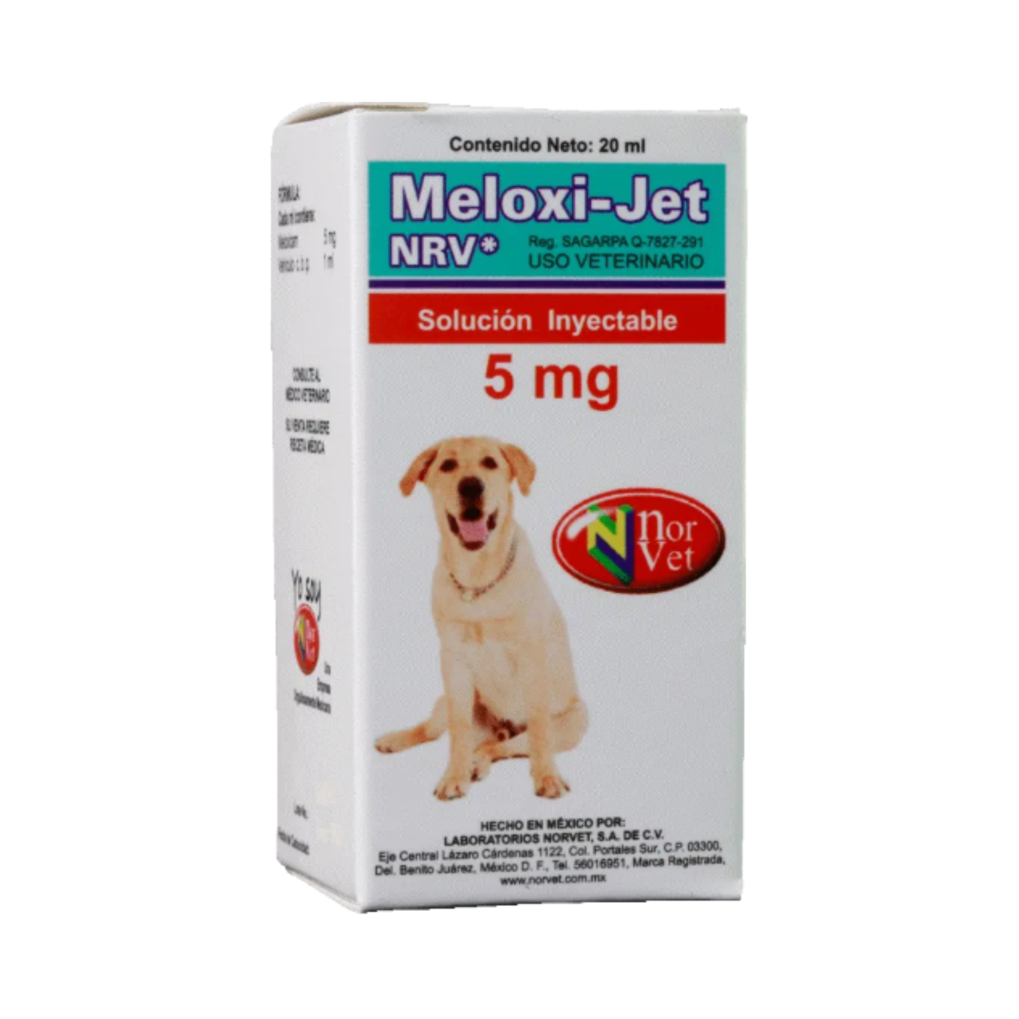 Meloxi Jet 5 mg Solución Inyectable Norvet