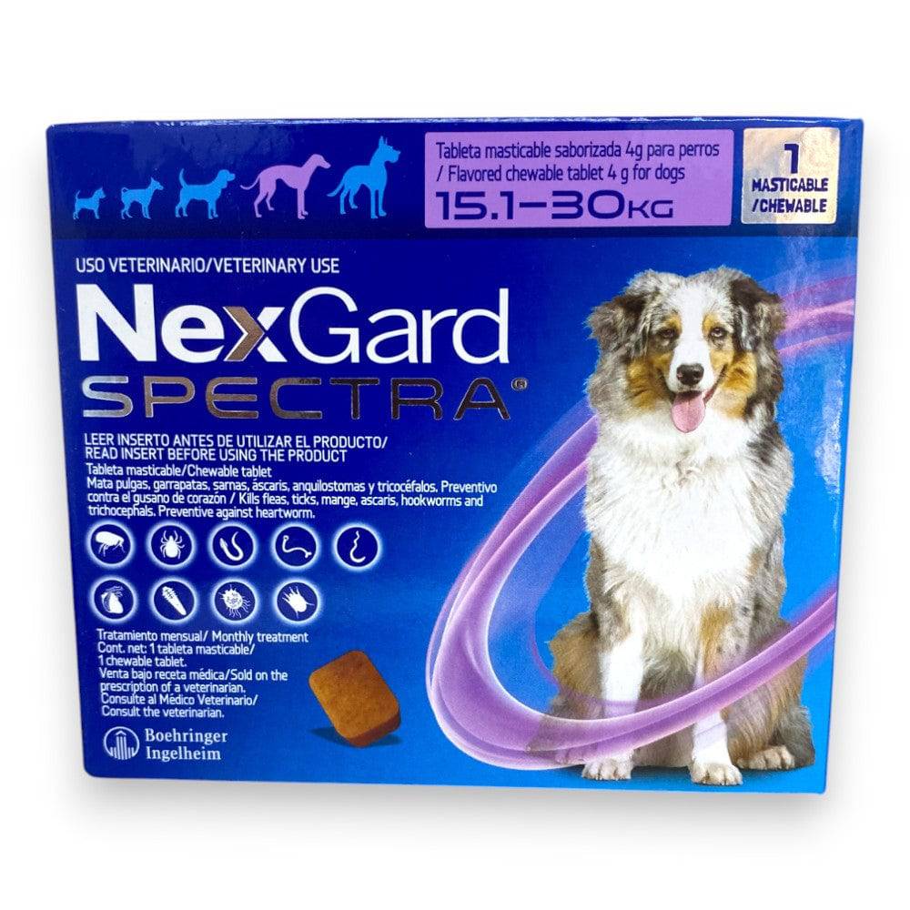 Nexgard Spectra 1 Tableta 15.1 a 30 Kg Para Perros – AniMALL
