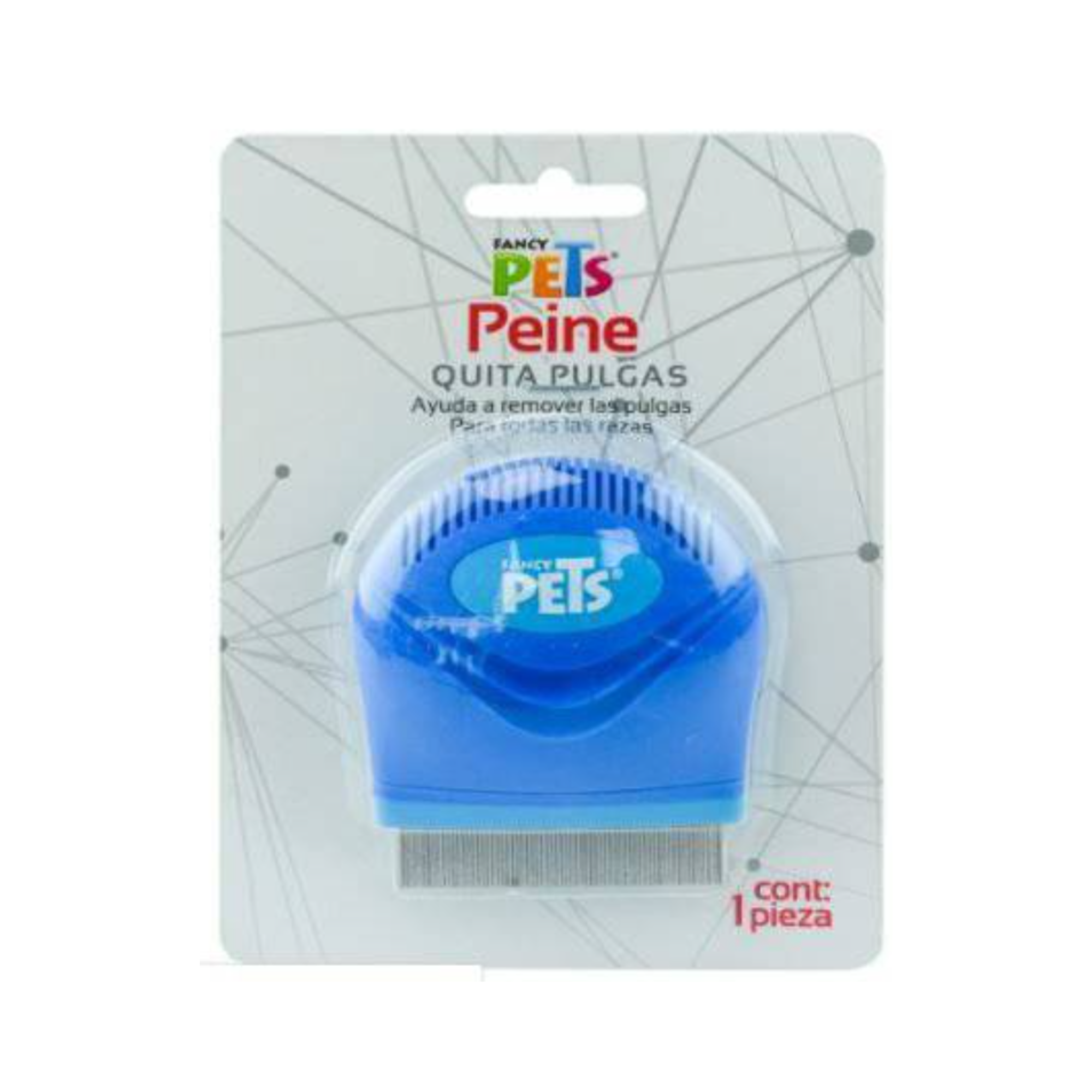 Peine Antipulgas para Mascota, Fancy Pets Eficaz y Ergonomico