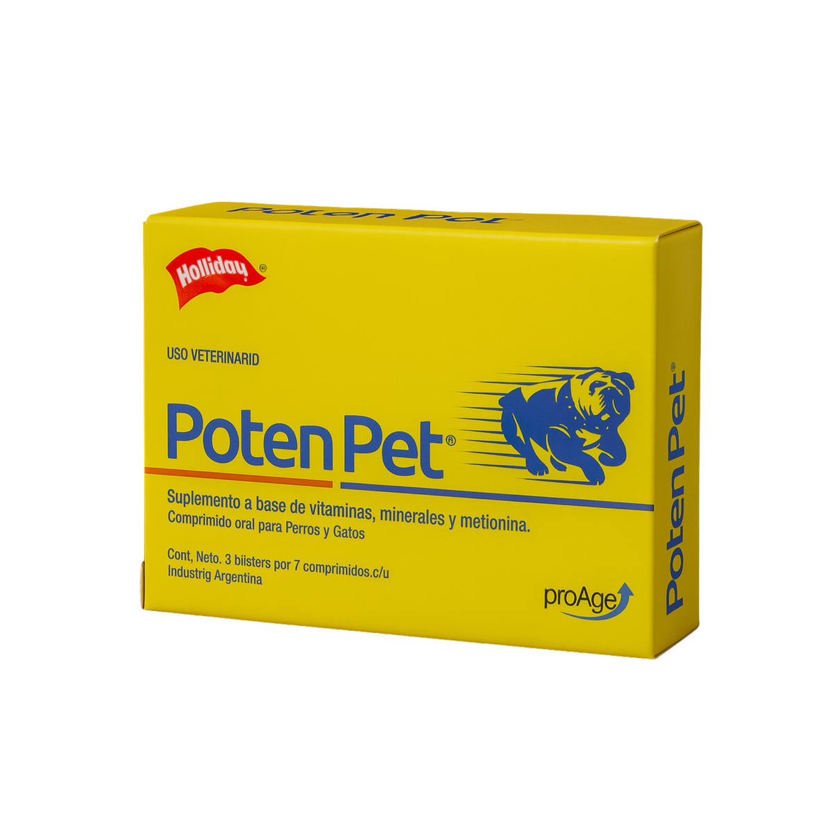 Poten Pet 3 Blisters de 7 Comprimidos Holliday Nutrición Energizante