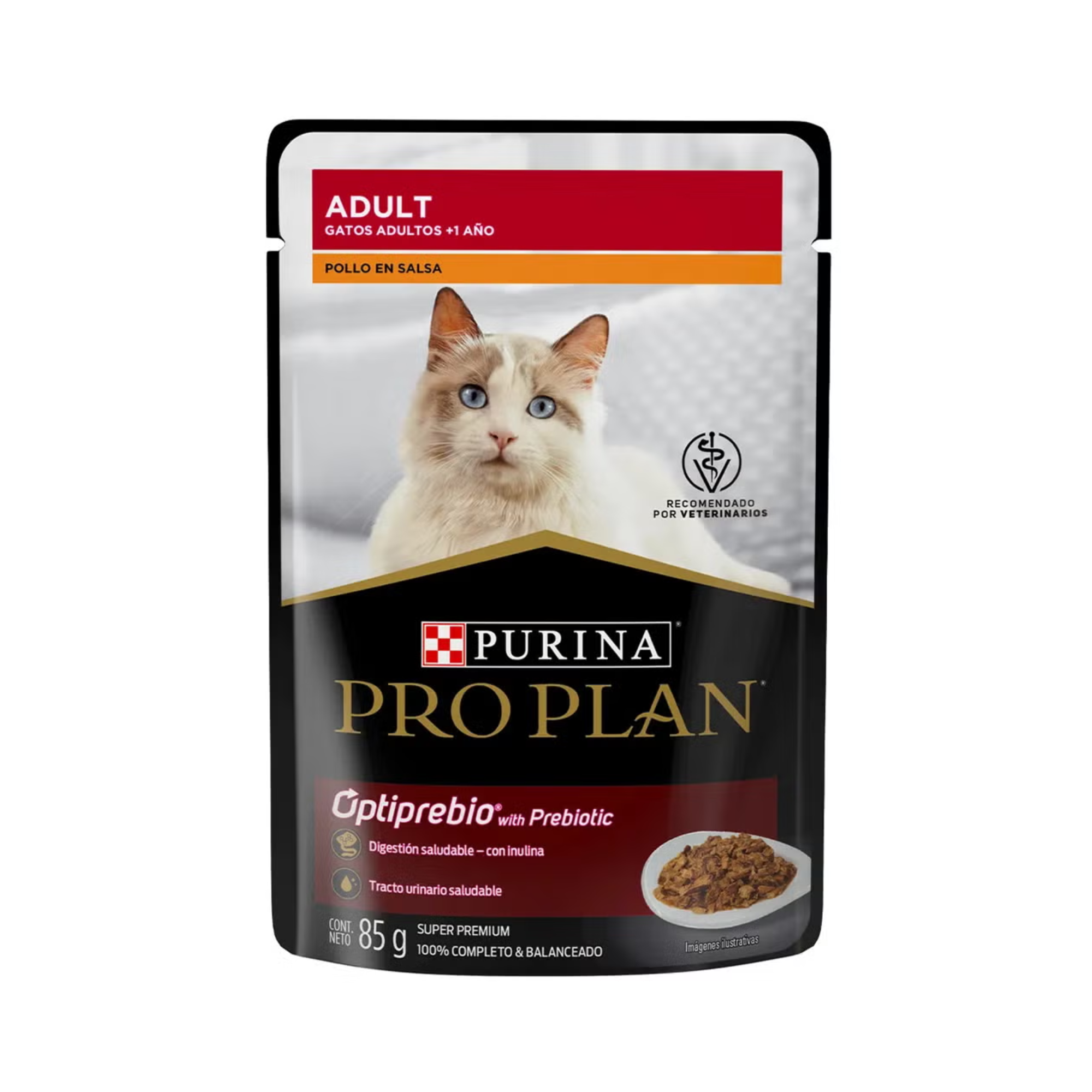 1 Pouche Pro Plan Gato Adulto de Pollo 85 gr