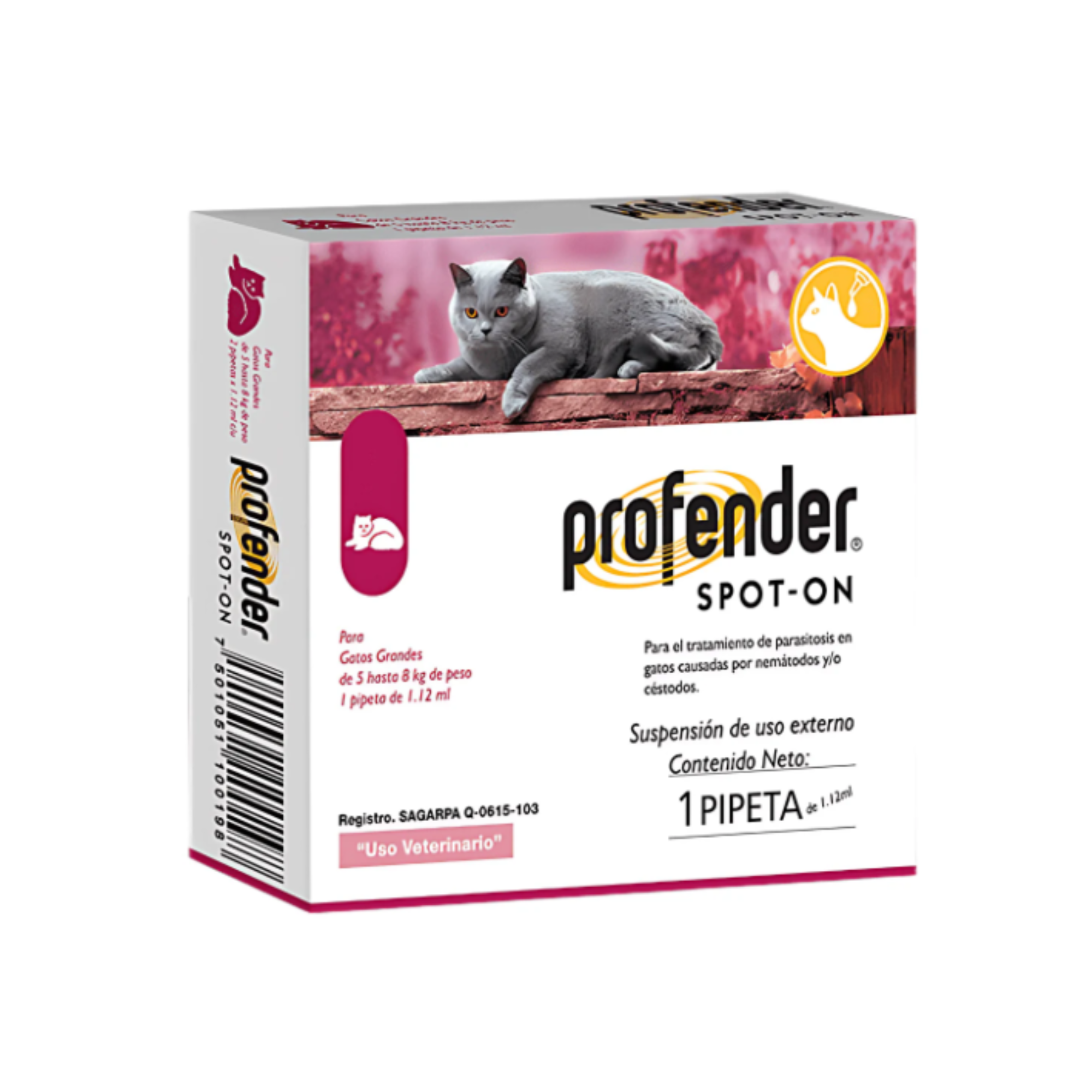 Profender Pipeta Desparasitante Gatos 5 a 8 Kg Elanco